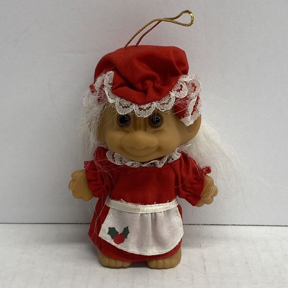 Russ | Holiday | Vintage Russ Troll Doll Mrs Claus Christmas Ornament ...